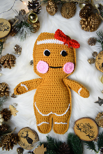 Ravelry: Gingerbread cookies doll pattern by Tidzhen Gyuldzhu
