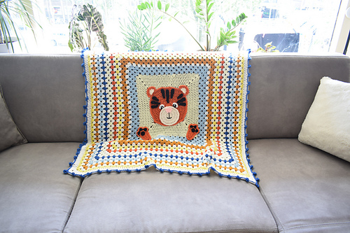 Ravelry: Tiger baby blanket pattern by Tidzhen Gyuldzhu
