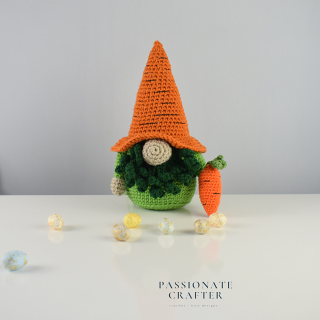 Ravelry: Easter Carrot gnome pattern by passionatecraft2