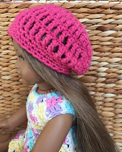 Ravelry: Simple Slouch Hat for 18 inch doll pattern by Patricia Klonoski