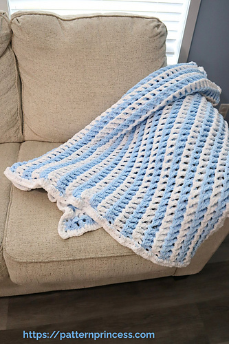 Ravelry: Marshmallow Skies Throw Blanket pattern by Pattern Princess