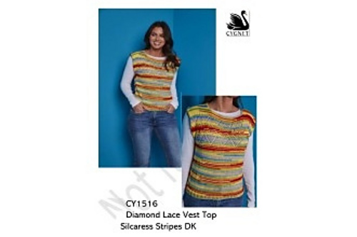 Ravelry: Diamond Lace Vest Top pattern by Cygnet Yarns Ltd