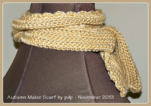 Ravelry: pdpeters' Autumn Maize Scallop Scarf