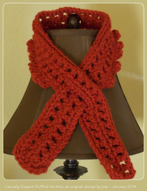 Ravelry: pdpeters' Casually Elegant Ruffled Necktie