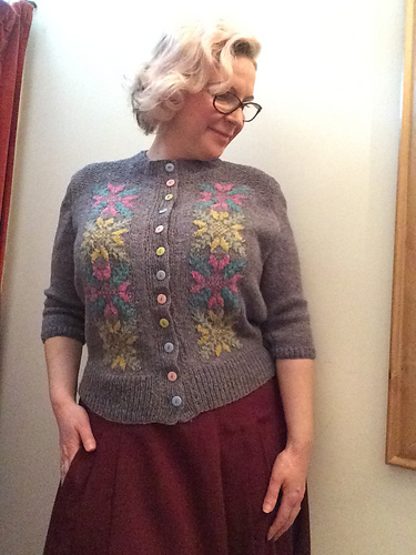 Ravelry: Hedy Tyrolean-Pattern Cardigan pattern by Madeline Weston and ...