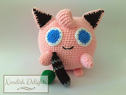 Ravelry: Jigglypuff bag and toy pattern by Denise Barnes