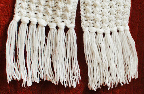 Ravelry: Lovely Textured Keyhole Scarf with Spiral Flower pattern by ...