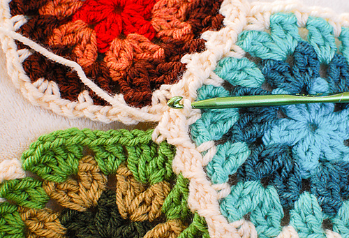 Ravelry: Hexagon Afghan pattern by Kara Gunza