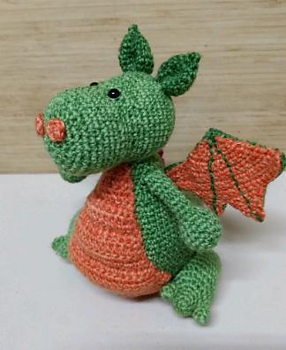 Ravelry: Yoki the dragon amigurumi pattern by Mariska Vos-Bolman