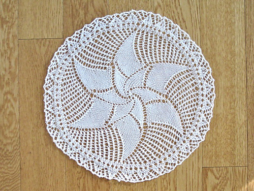 Ravelry: Novel Knitted Table Centre pattern by Coats Design Team