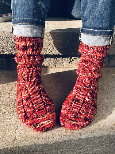 Ravelry: Winter Storm Socks pattern by Casapinka