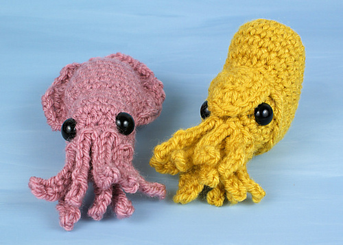 Ravelry: Baby Cephalopods 2: Cuttlefish & Nautilus pattern by June Gilbank