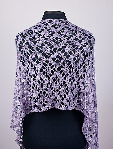 Ravelry: Diamond Lace Wrap pattern by June Gilbank