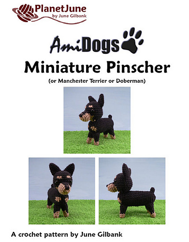 Ravelry: AmiDogs Miniature Pinscher pattern by June Gilbank