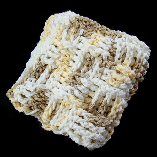 Ravelry: Basketweave Dishcloth or Washcloth pattern by Pam Daley