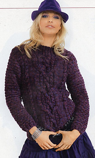 Ravelry: # 14 Melierter Pulli mit Zöpfen pattern by Anna Busch