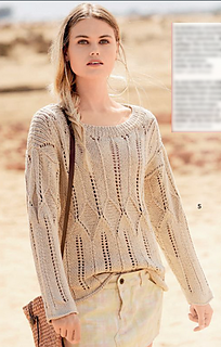 Ravelry: # 05 Ajourmusterpulli in Beige pattern by Jacqueline van Dillen
