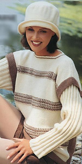 Ravelry: # 19 Pulli in Natur-Kamel-Taupe pattern by Brigitte Appel