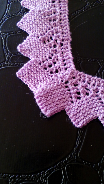 Ravelry: Narrow Greek Lace with a Mitred Corner pattern by Manchester ...