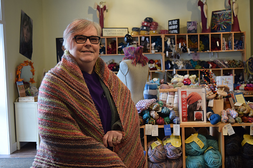 Ravelry: Beginner Triangle Shawl pattern by Anna Mathis