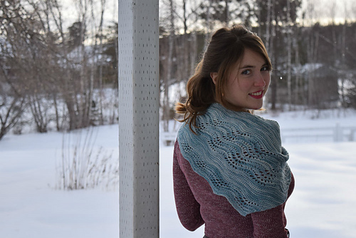 Ravelry: With The Tide Crescent Shawl pattern by Anna Mathis