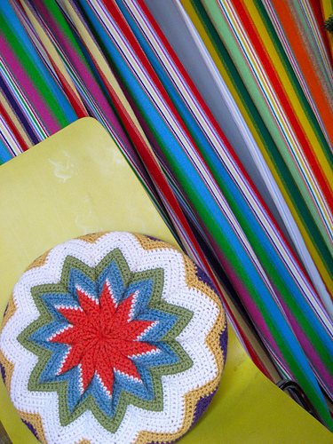 Ravelry: Pinwheel Pillow pattern by Morgan Forrester