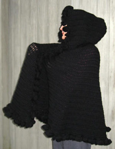Ravelry: Ruffled (REVISED) Shawl/Cape pattern by Linda Kaye Smith