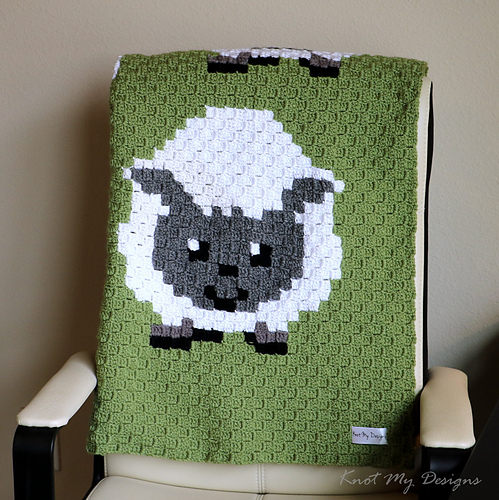 Ravelry: C2C Sheep Herd Blanket Graph pattern by Apeksha Prasad