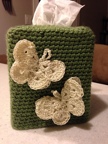 Ravelry: poshlynne's Butterfly Tissue Box Cover