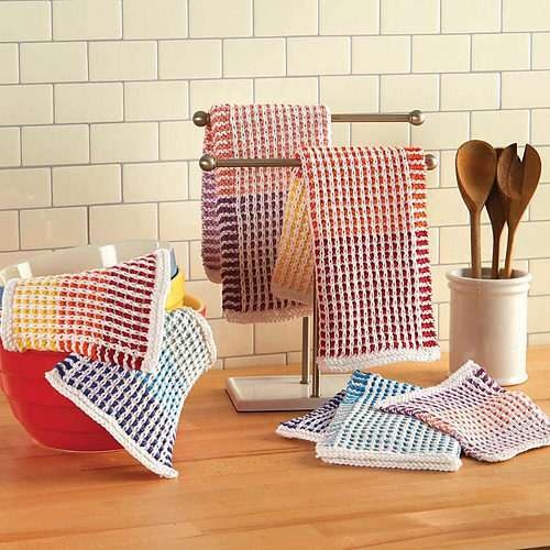 Ravelry: Rainbow Kitchen Set pattern by Cheryl Murray