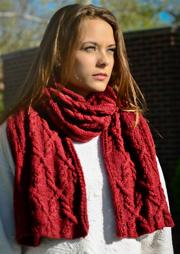 Ravelry: Cabled Lattice Wrap pattern by Tricia Perkins