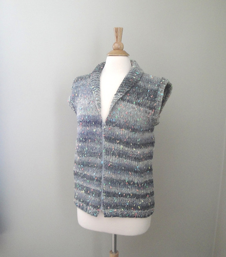Ravelry: Chunky Shawl Collar Vest pattern by Emily Johannes