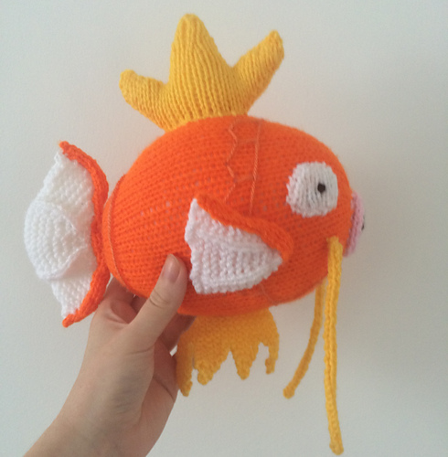 Ravelry: Magikarp pokemon fish toy pattern by Emma Whittle