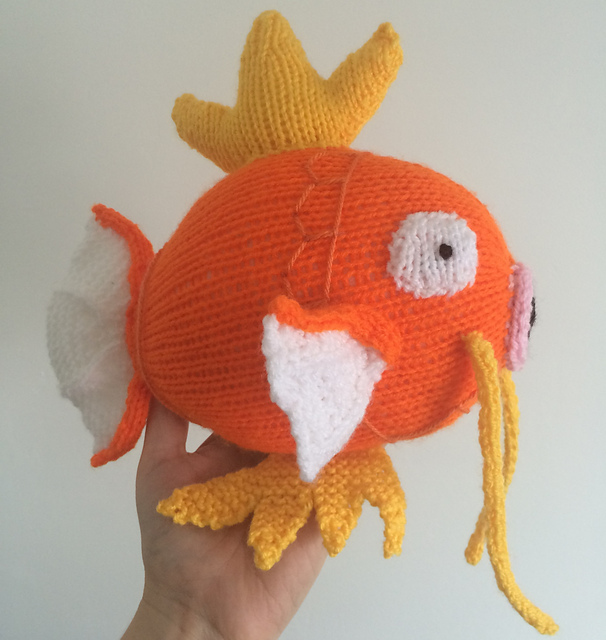 Ravelry: Magikarp pokemon fish toy pattern by Emma Whittle
