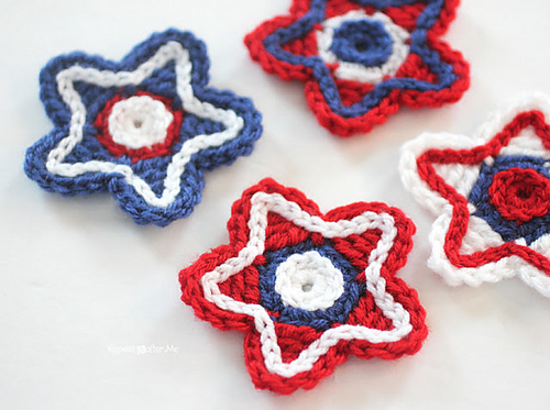 Ravelry: Patriotic Crocheted Star pattern by Sarah Zimmerman