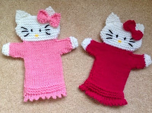 Ravelry: 'Hello Kitty' Hand Puppet pattern by Janet McGregor