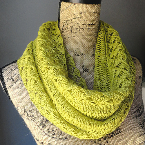Ravelry: Spring Lace Infinity Scarf pattern by Linda Thach
