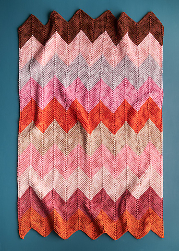 Ravelry: Vintage Chevron Blanket, Knit Version pattern by Purl Soho