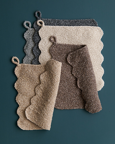 Ravelry: Easy Scalloped Washcloth + Hand Towels pattern by Purl Soho