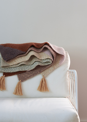 Ravelry: Rectangular Colorblock Bias Blanket pattern by Purl Soho