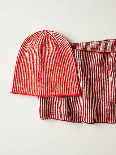 Ravelry: Corrugated Hat + Cowl pattern by Purl Soho