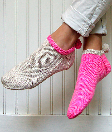 Ravelry: Pom Pom Socklets pattern by Purl Soho