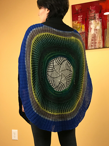 Ravelry: Odds and Ends Poncho pattern by Lena Zharichenko