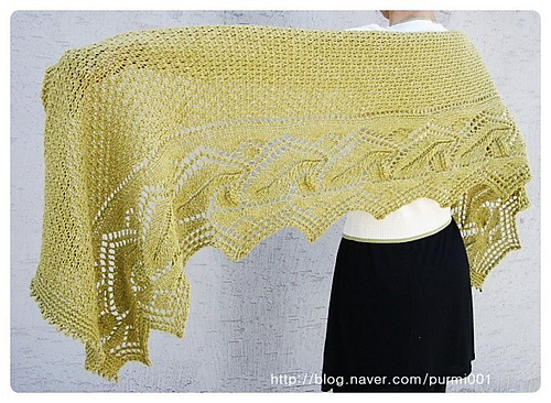 Ravelry: Champagne Leaf and Acorn Lace Shawl pattern by Shui Kuen Kozinski