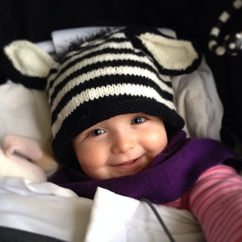 Ravelry: Zoe's Zebra Hat pattern by Sheila Zachariae