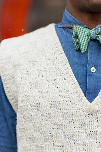 Ravelry: Basket Weave Vest pattern by Peter Franzi