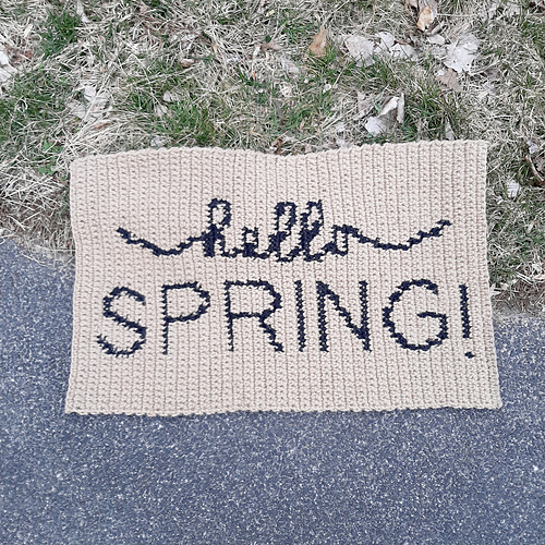 Ravelry: Hello Spring Mat pattern by Rachel Alford