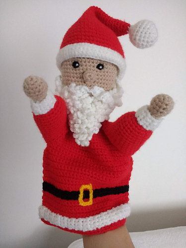 Ravelry: Santa Claus, hand puppet pattern by Jorgelina Oddi