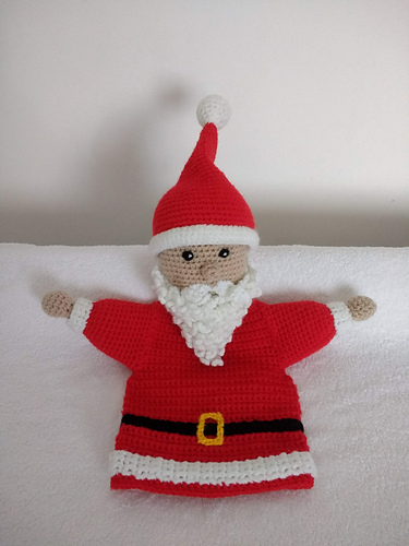 Ravelry: Santa Claus, hand puppet pattern by Jorgelina Oddi