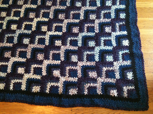 Ravelry: Graphic Squares Afghan #80439AD pattern by Lion Brand Yarn